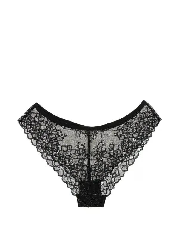 Stella McCartney Macramé Lace Briefs With Lurex Details