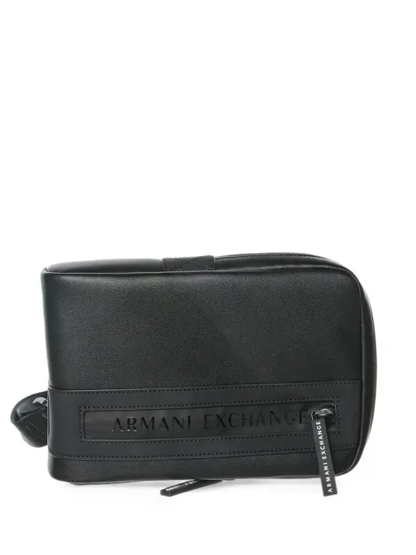 Armani Exchange Logo-print Backpack - Black