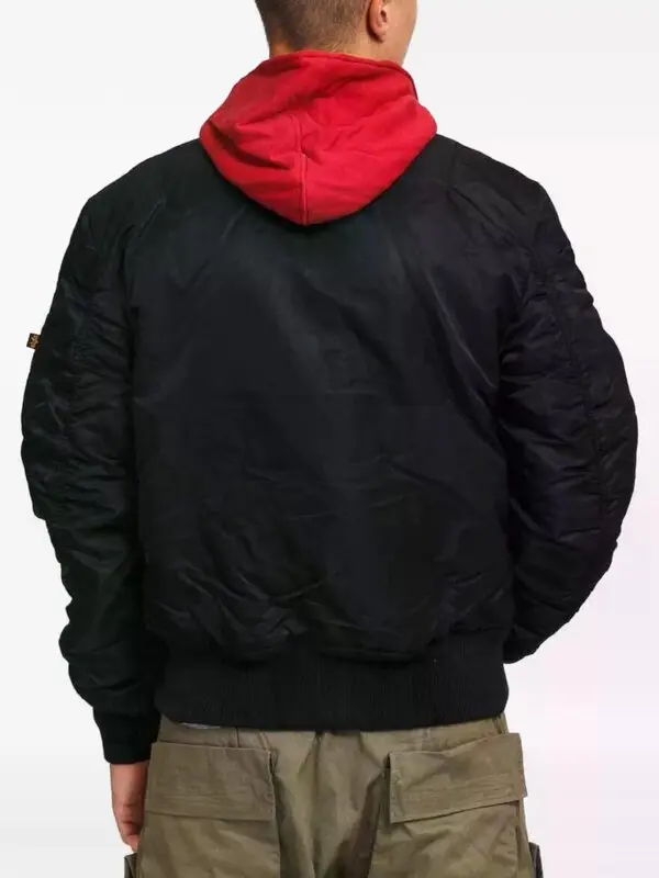 Alpha Industries Ma-1 D-tec Logo-print Hooded Bomber Jacket