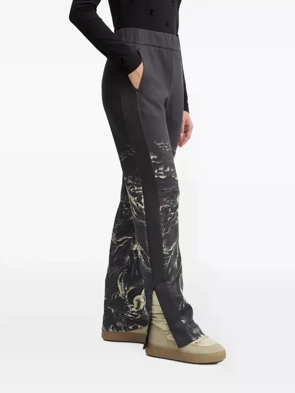 SPORTALM Graphic-print Side-slit Track Pants