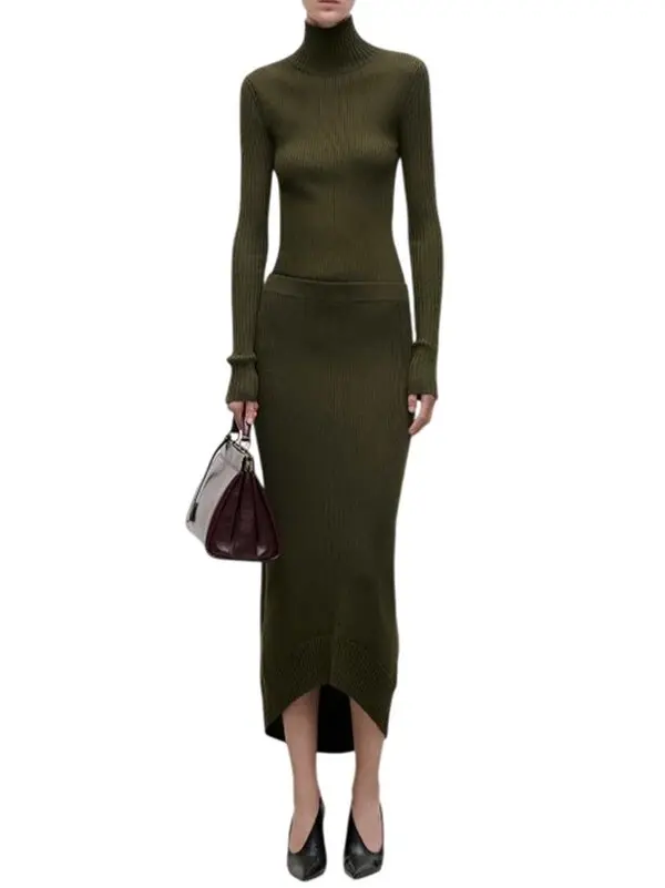 Victoria Beckham High-neck Fitted Sweater