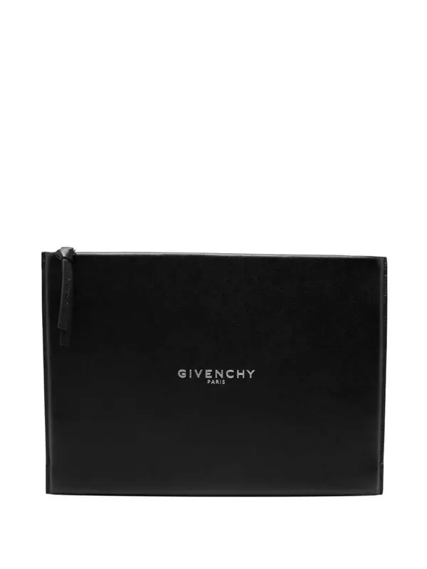 Givenchy Antigona Stamped Leather Clutch - Black