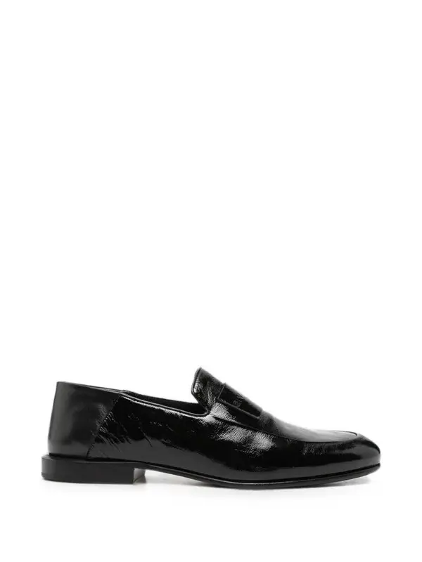Givenchy Leather Loafers With Logo Plaque - Black