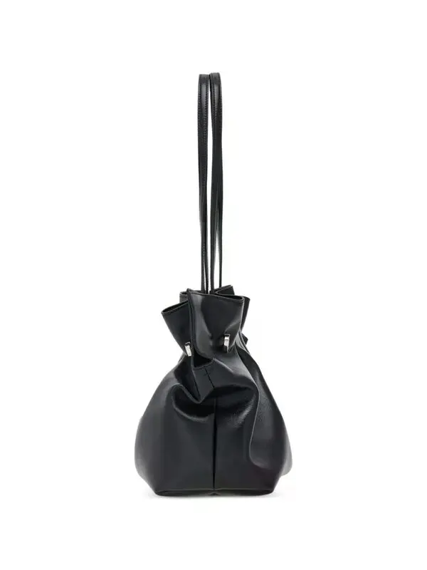 FERRAGAMO Soft Leather Shoulder Bag - Black