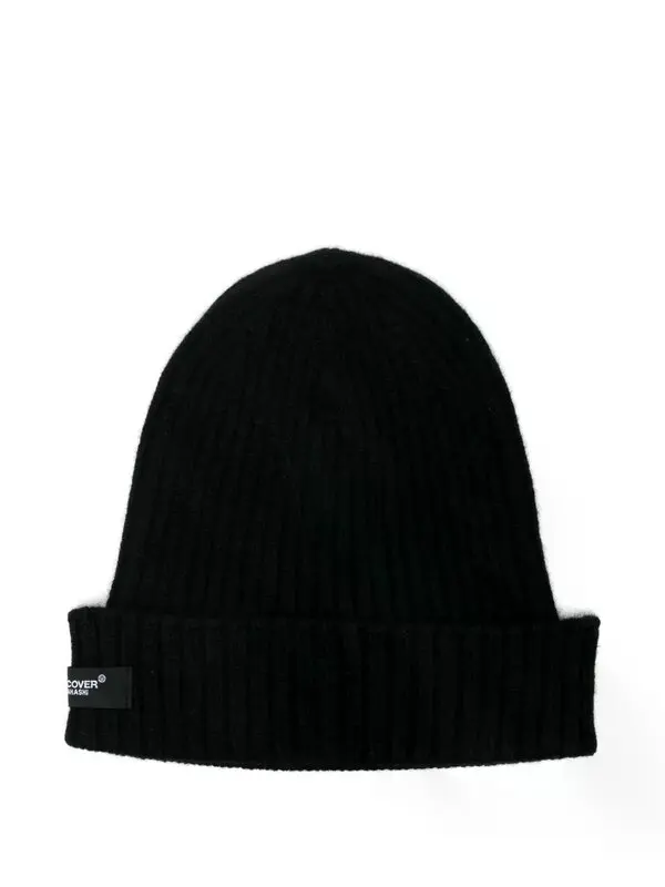 Undercover Ribbed-knit Beanie Hat - Black