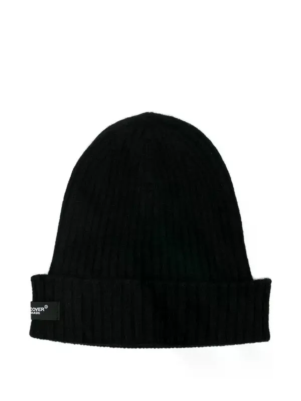 Undercover Ribbed-knit Beanie Hat - Black