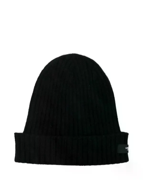 Undercover Ribbed-knit Beanie Hat - Black