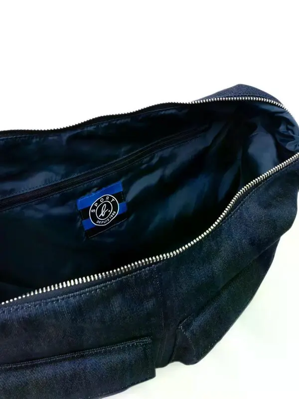 AGNES B. Cotton Hobo Bag - Blue