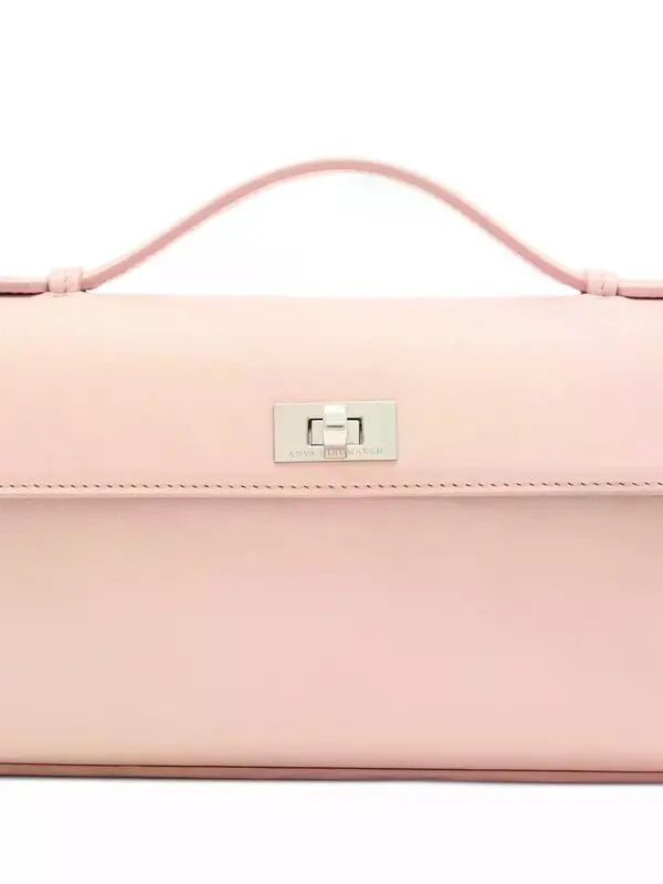 ANYA HINDMARCH Mortimer Leather Clutch Bag - Pink