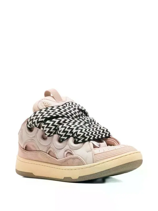 LANVIN Curb Printed Sneakers - Pink