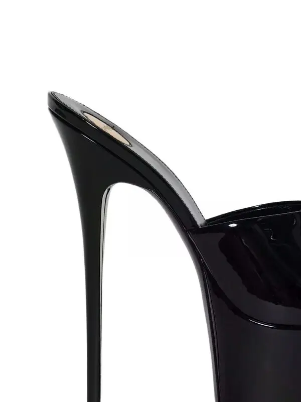 Saint Laurent Kika Patent Platform Mules