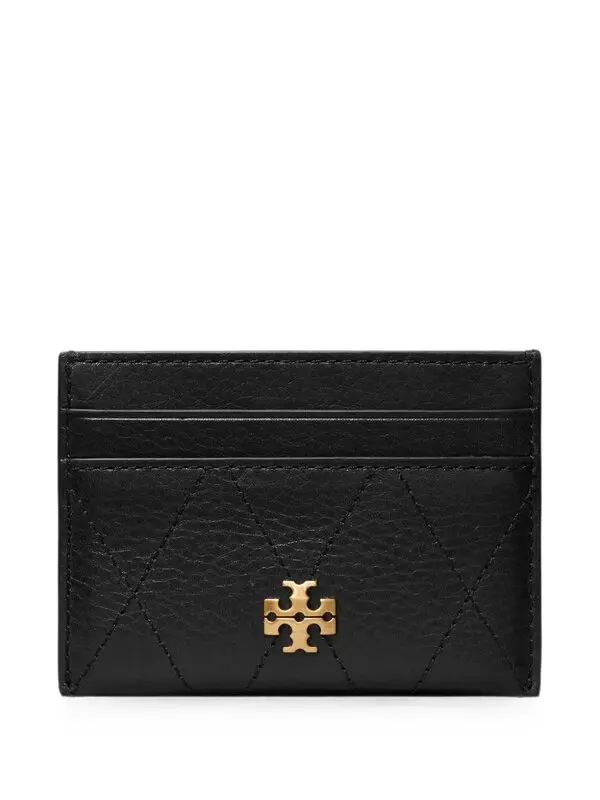 Tory Burch Charlie Quilted Card Case - Black