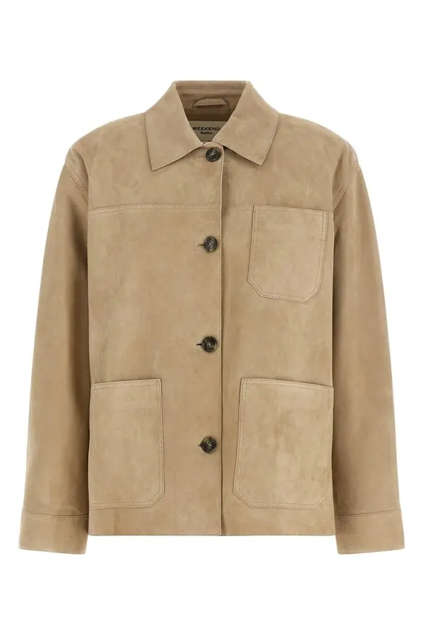 Max Mara Ghiera Suede Leather Jacket