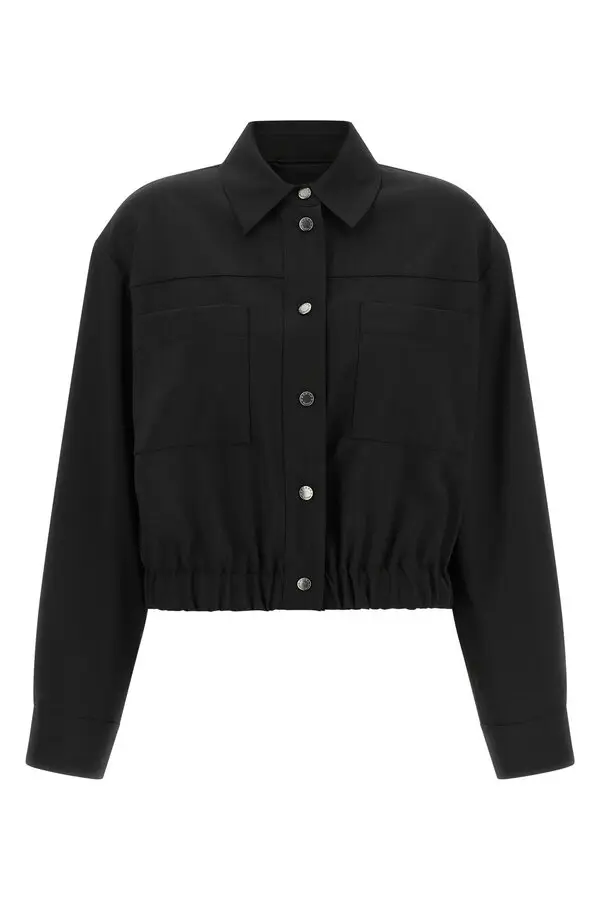 Max Mara Wool Elastic Jacket - Black