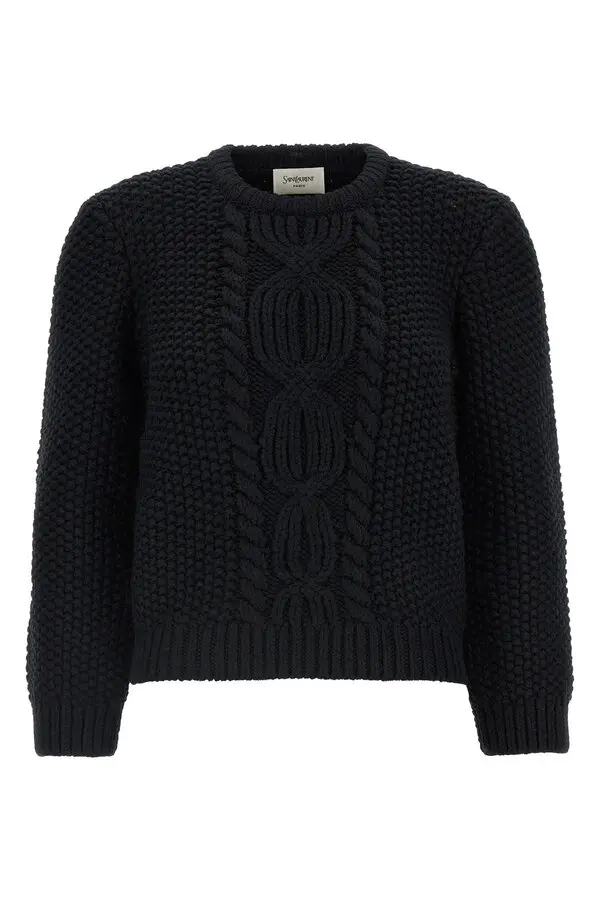 Saint Laurent Wool Sweater With Processing