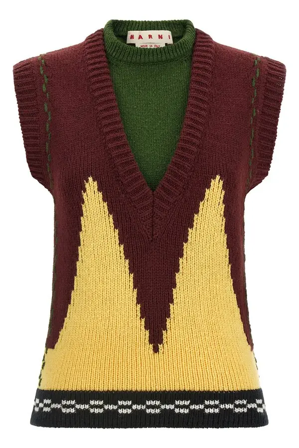 Marni Knit Vest - Bordeaux