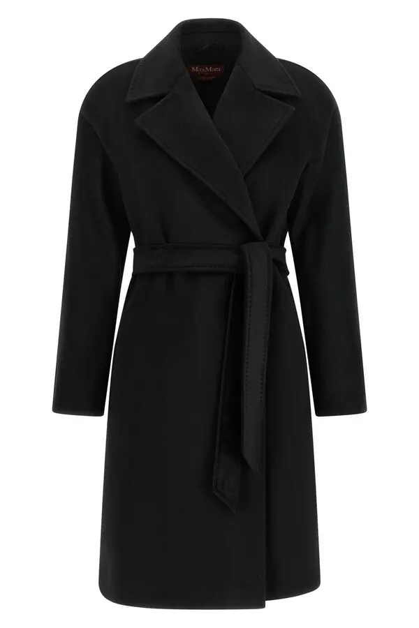 Max Mara Dravenna Wool Overcoat - Black