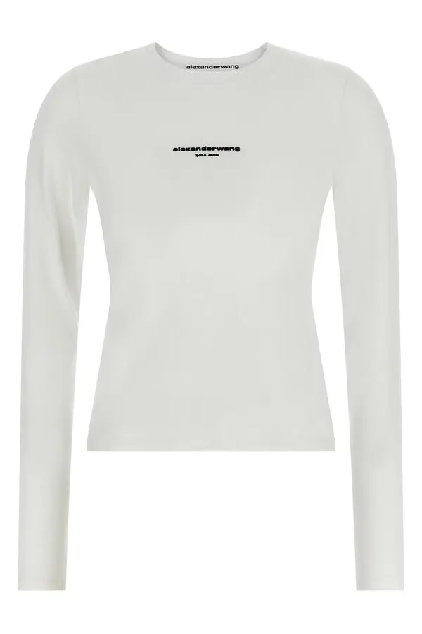 Alexander Wang Logo Print Long-sleeve T-shirt - White