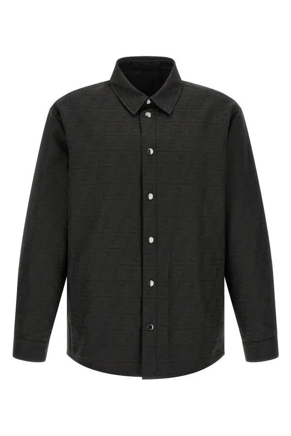 Fendi Ff' Jacquard Overshirt - Black