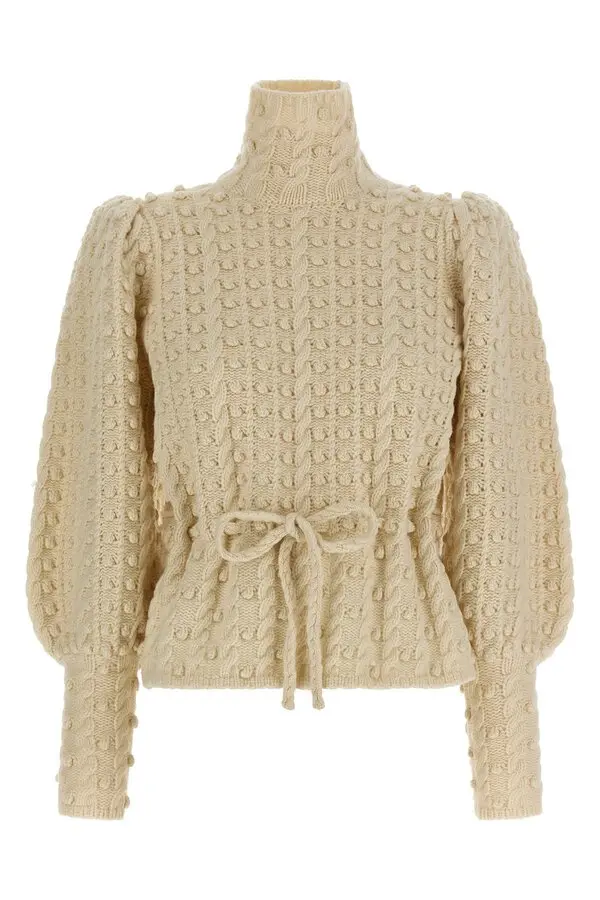 Zimmermann Valiant Wool Bauble Sweater - White