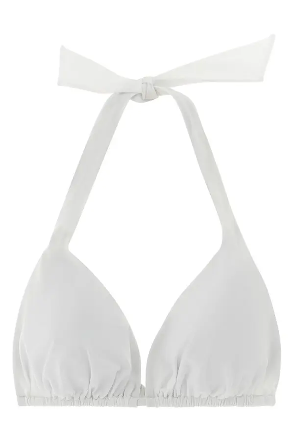 Dolce & Gabbana Triangle Bikini Top - White