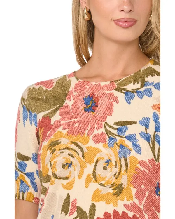 Vince Camuto Short Sleeve Crewneck Sweater