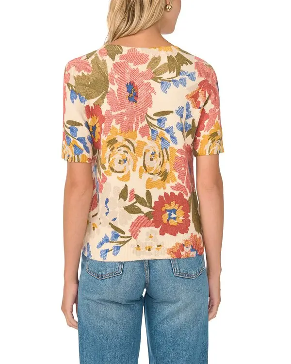 Vince Camuto Short Sleeve Crewneck Sweater