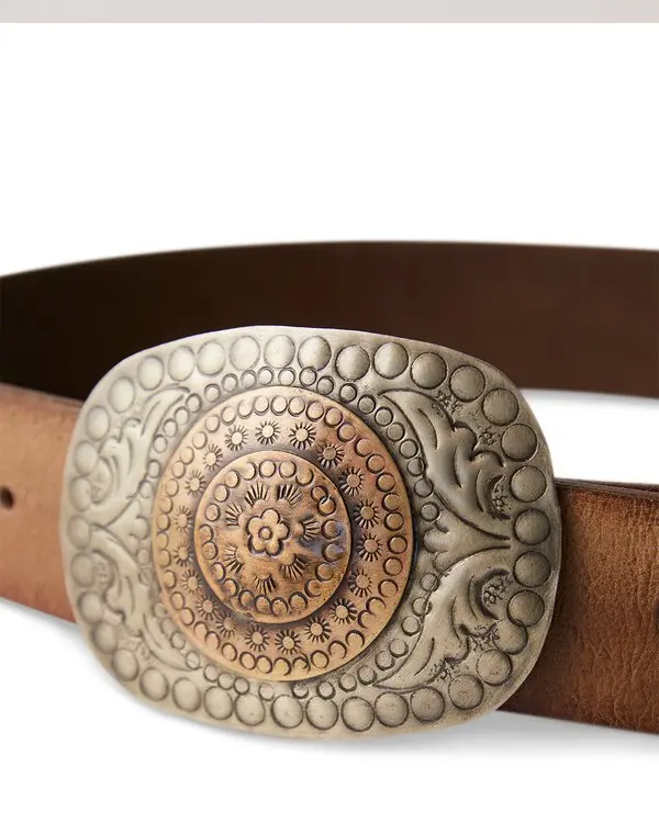 Free People Roman Holiday Embellished Leather Belt