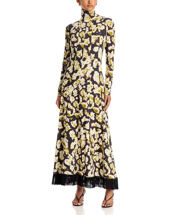 Cara Cara Troy Printed Turtleneck Dress
