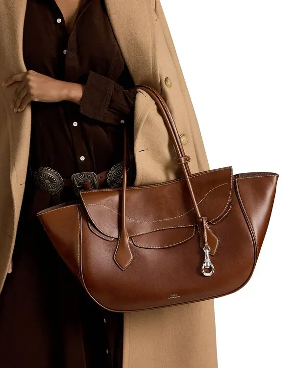 Polo Ralph Lauren Blaze Large Leather Shoulder Bag