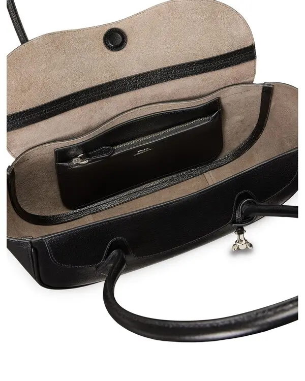 Polo Ralph Lauren Small Leather Shoulder Bag - Black