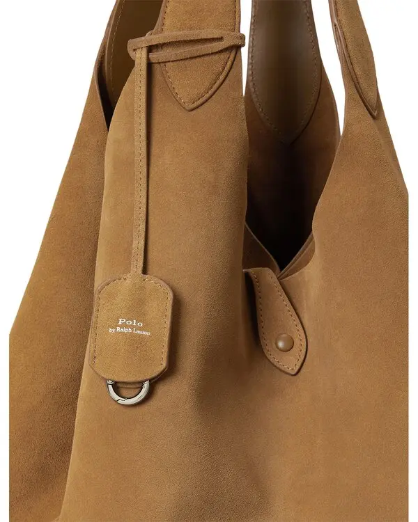 Polo Ralph Lauren Polo Play Large Suede Tote Bag - Brown