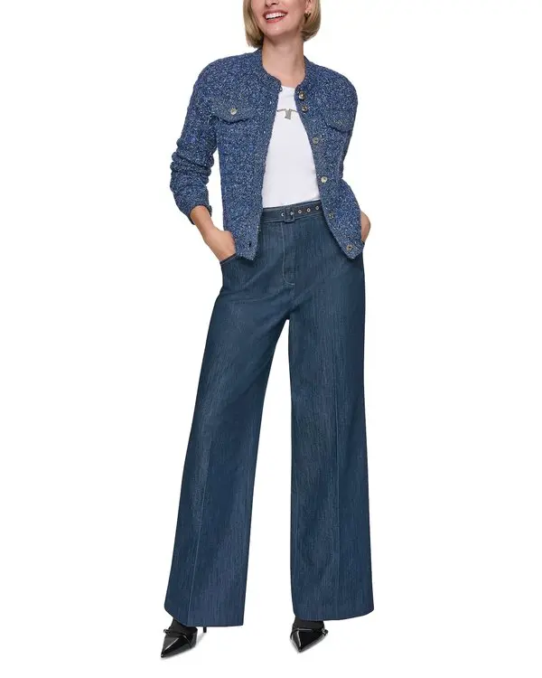 Sonia Rykiel Paris Sweater Denim Jacket