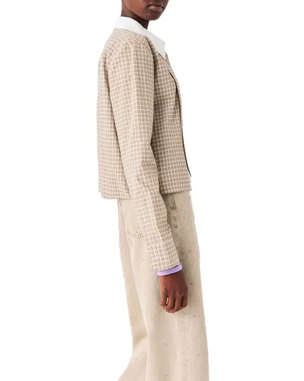 Maje Citilou Cotton Embellished Shirt