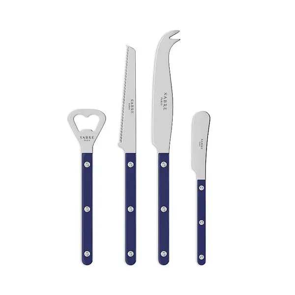 Sabre Paris Bistrot 4 Piece Aperitif Cutlery Set - Navy Blue