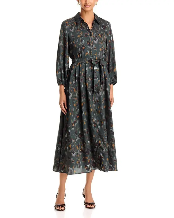 EMME Printed Twill Shirtdress