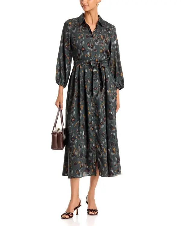 EMME Printed Twill Shirtdress
