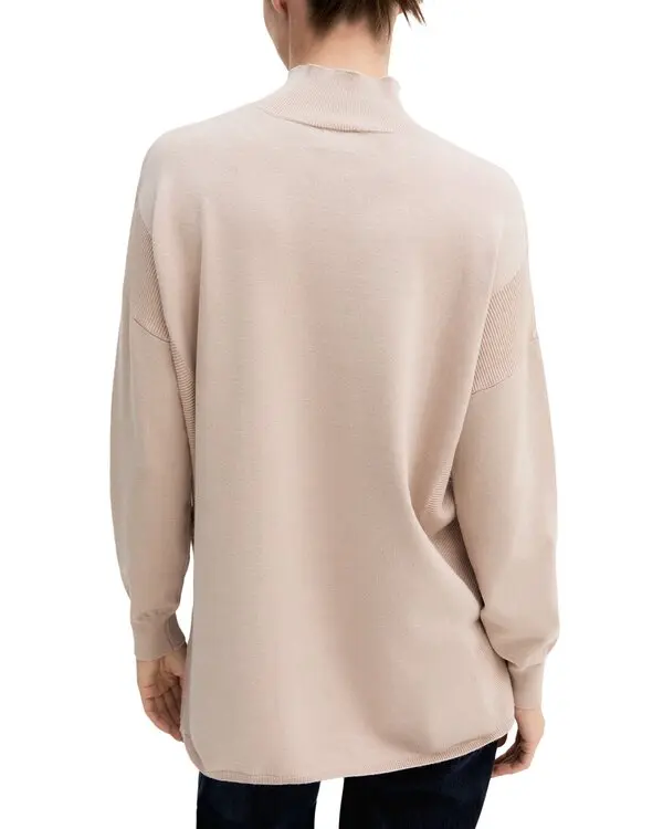 EMME Emmlonza Mock Neck Tunic Sweater