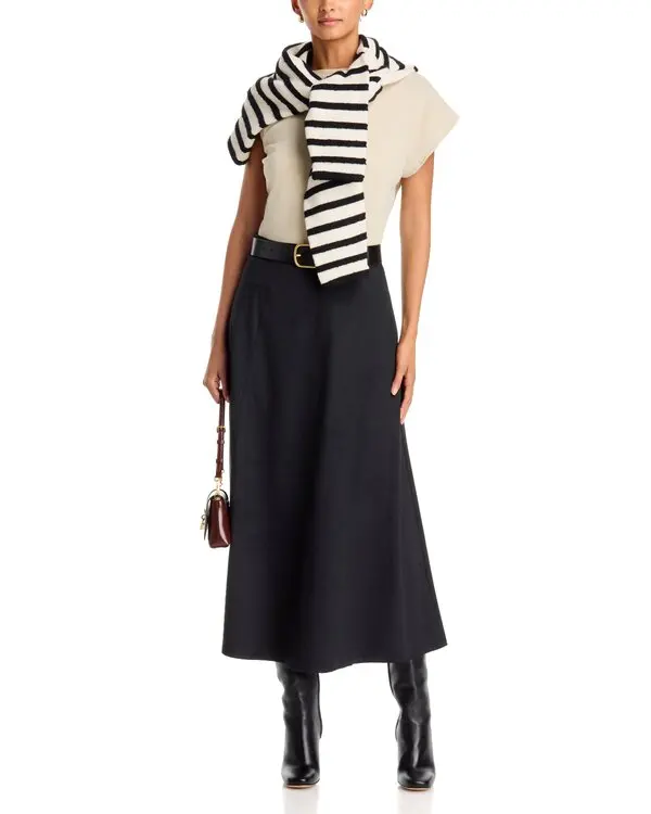 EMME Emmsamba Flared Midi Skirt