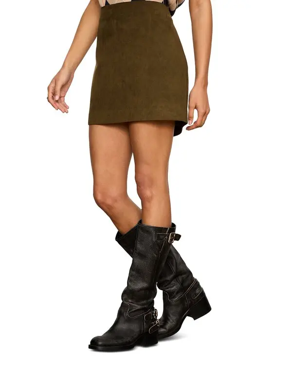 Sanctuary Faux Suede Mini Skirt