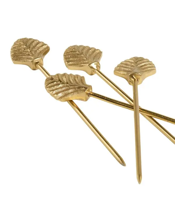 ZSA ZSA ZSU Tanda Steel Cocktaill Sticks Set, 2.0 X 2.0 X 4.3