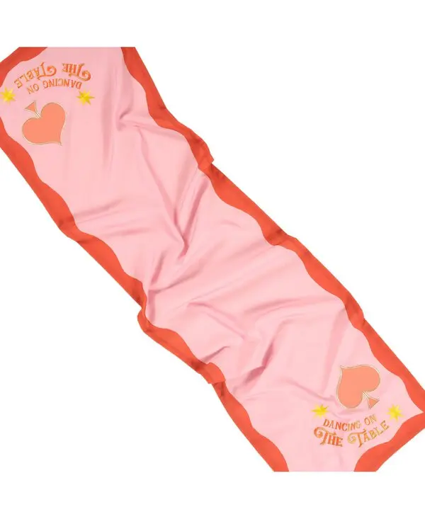 ZSA ZSA ZSU Nilufer Digital Printed Embroidered Polyester Runner, 19.6 X 70.8