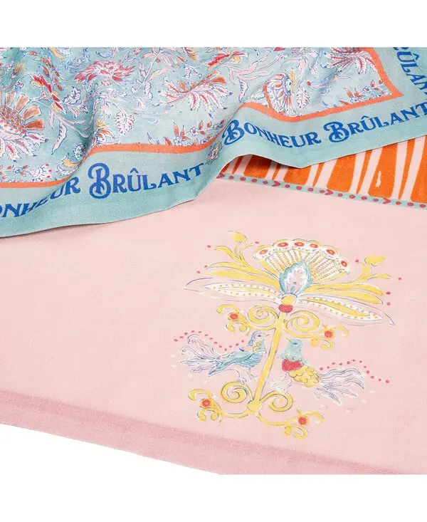 ZSA ZSA ZSU Nilufer Digital Printed Cotton Napkin Set, 17.7 X 17.7