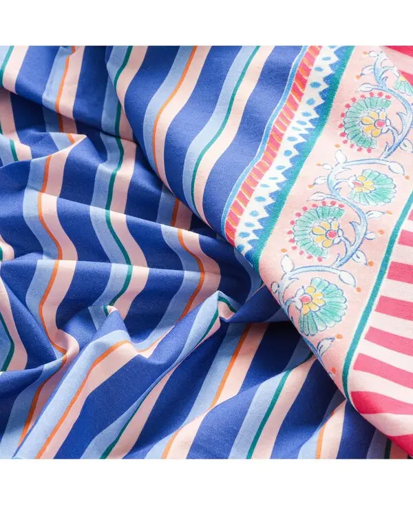 ZSA ZSA ZSU Nilufer Digital Printed Cotton Tablecloth, 63 X 94.5