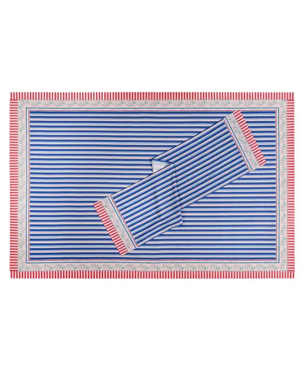 ZSA ZSA ZSU Nilufer Digital Printed Cotton Tablecloth, 63 X 94.5