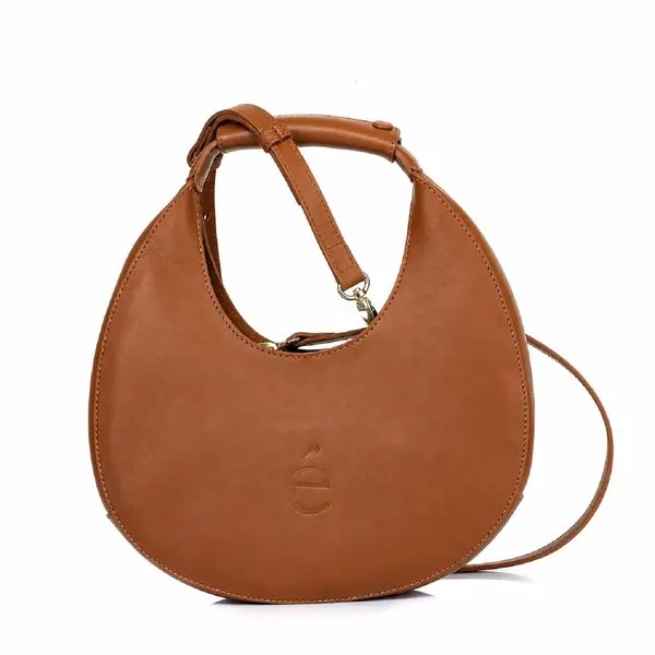 Écotorie Celia Crescent Handbag - Brown
