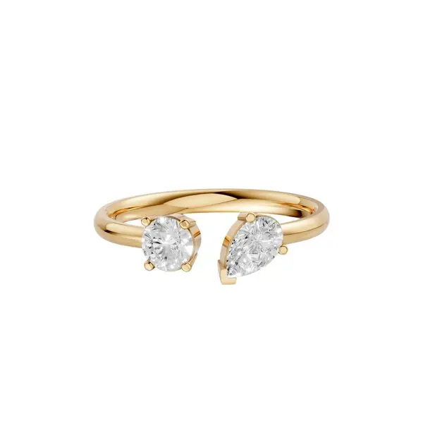 AYA FINE JEWELRY Willow Lab Created Diamond Open Ring