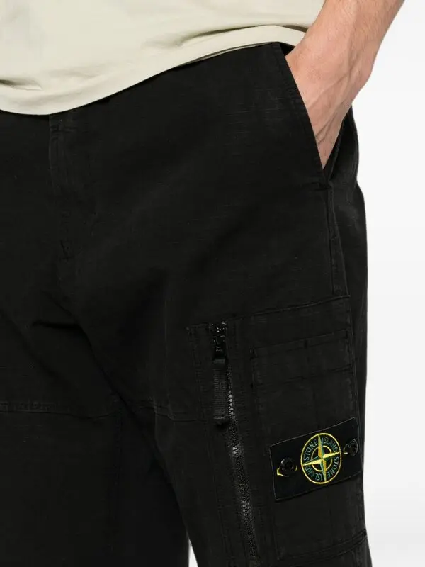 Stone Island Cotton Cargo Trousers