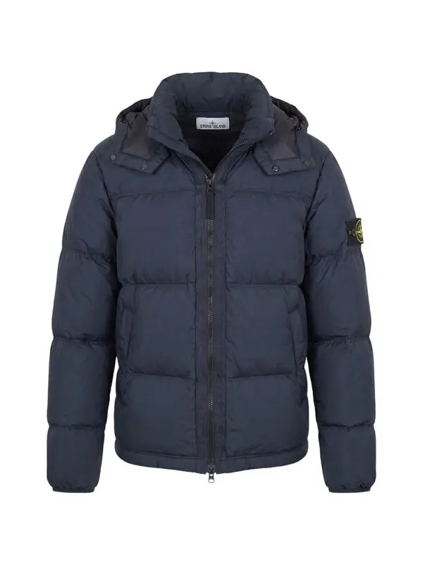 Stone Island Cordura Ripstop Matt Down Jacket - Blue