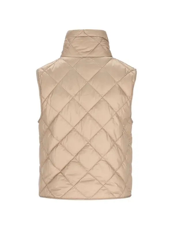 Max Mara Quilted Down Vest - Beige